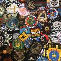 So Kitsch! 80's Pop VINTAGE Woven Patch - Set of 2 - Etsy UK