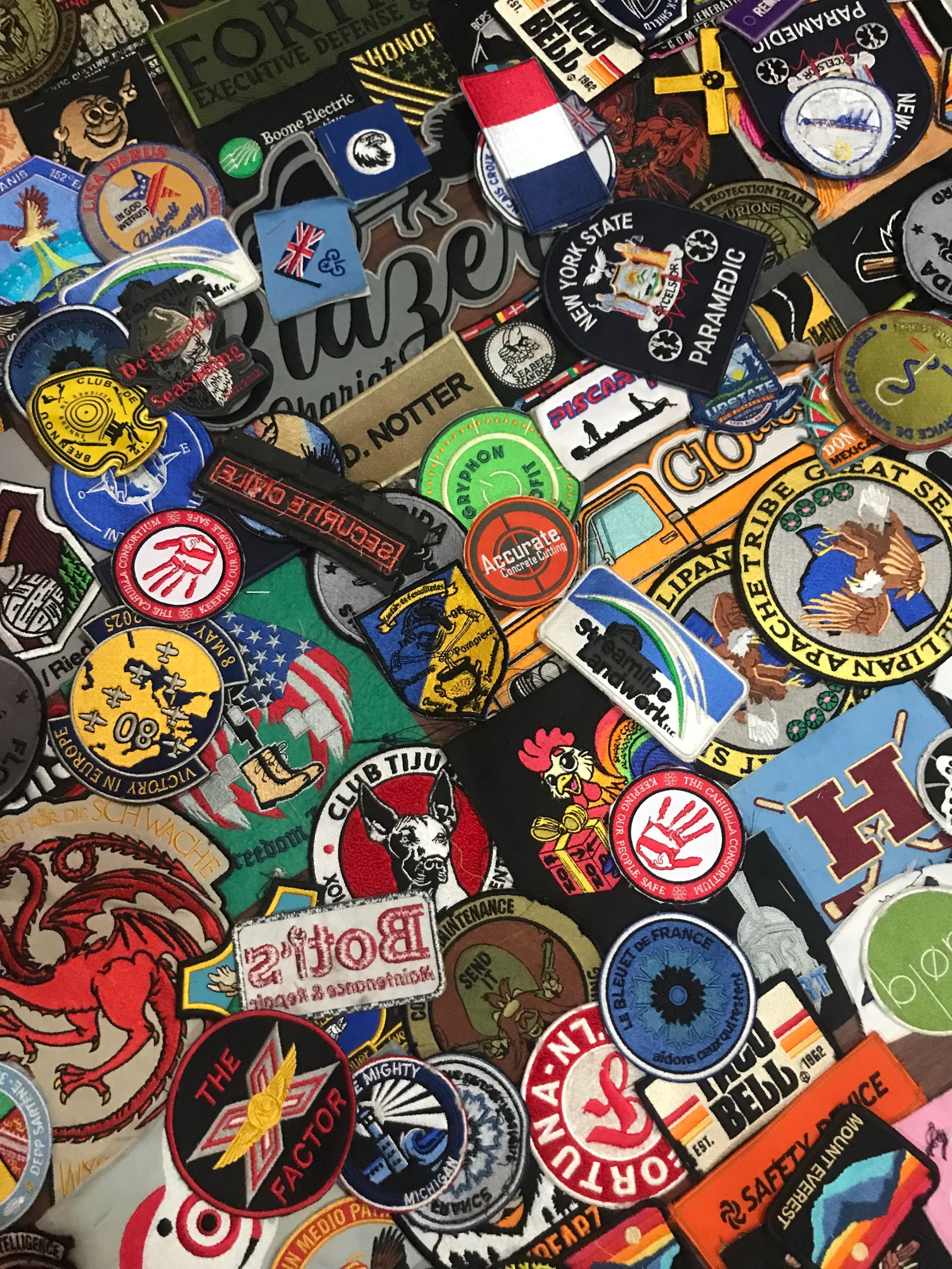 100 125 150 250 500 Random Patches Sew on Iron on Velcro in Bulk for ...
