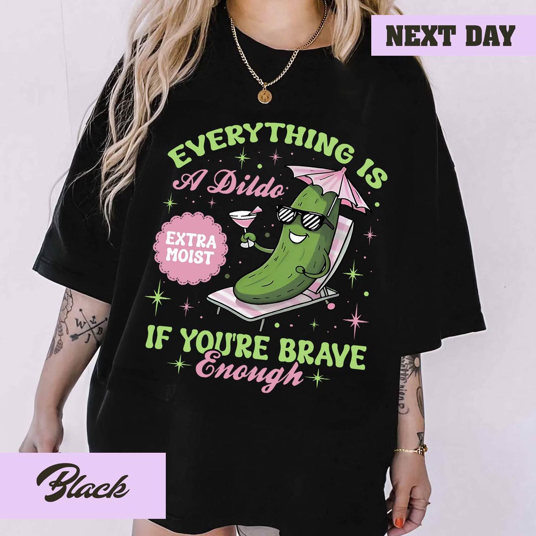 Inappropriate Shirts for Women, Raunchy Cucumber Shirt, Adult Humor Tee ...