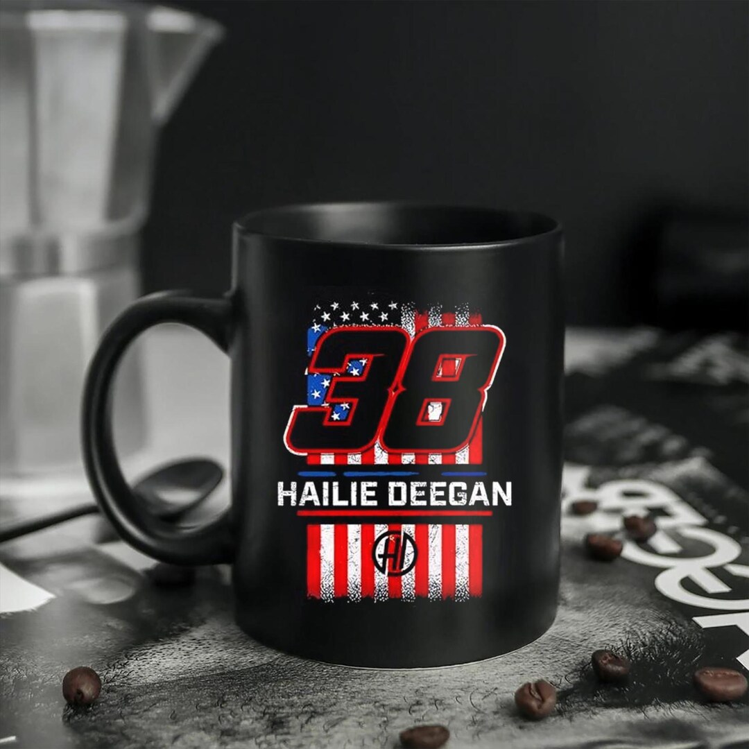 Hailie Deegan American Flag 2025 Mug, Hailie Deegan Mug, American Flag ...