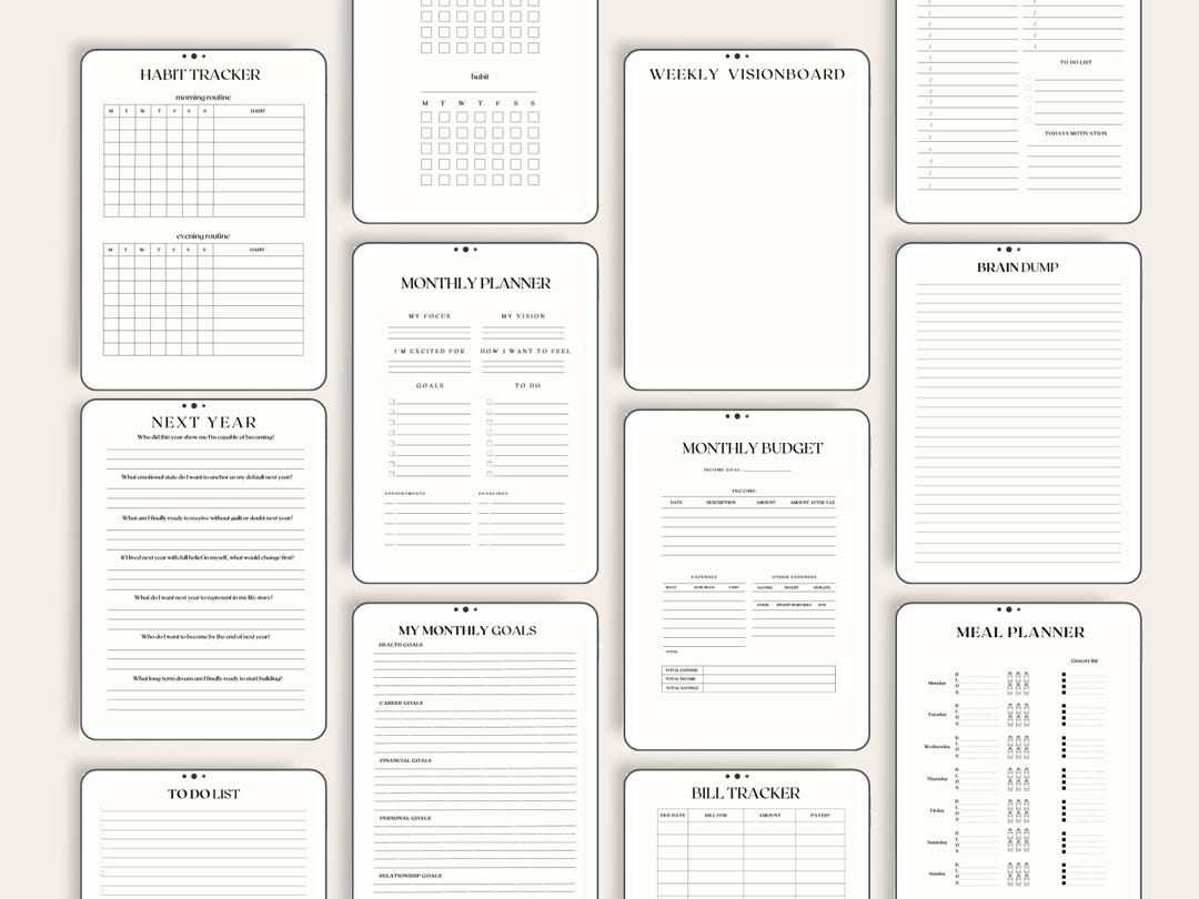 Reflection Journal and Goal Setting Planner - Etsy