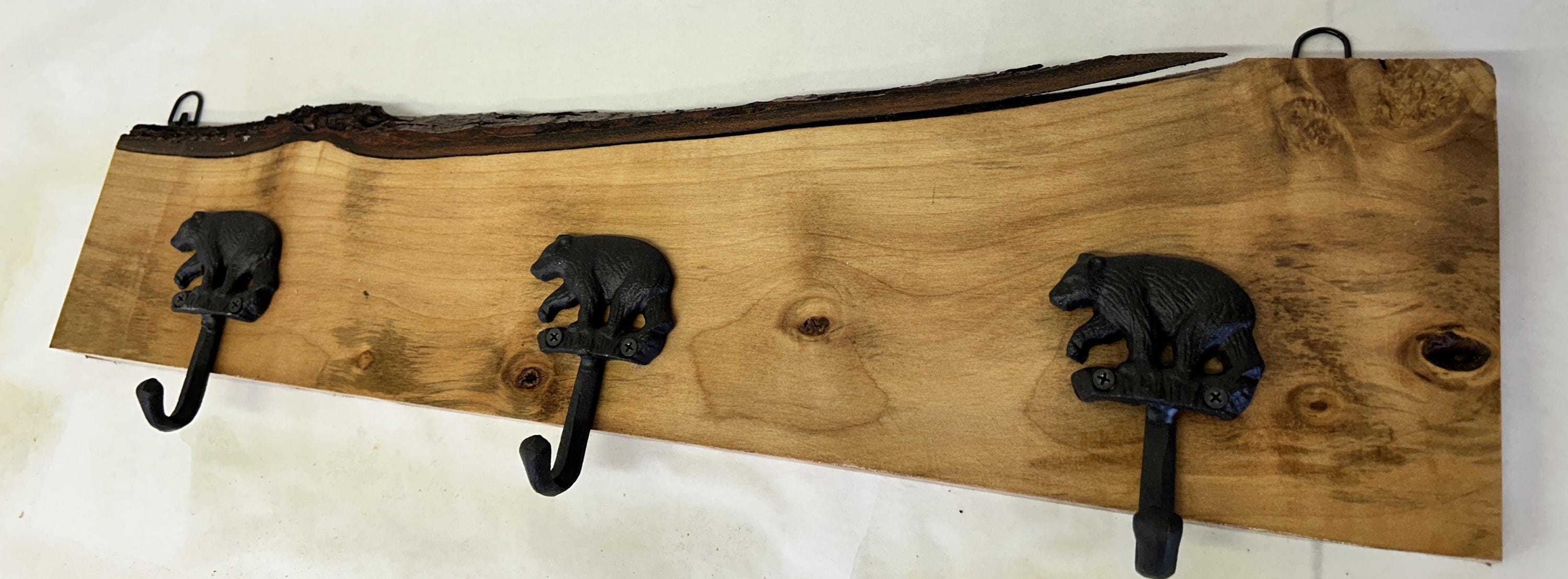 Live Edge Bear Coat Rack - Etsy