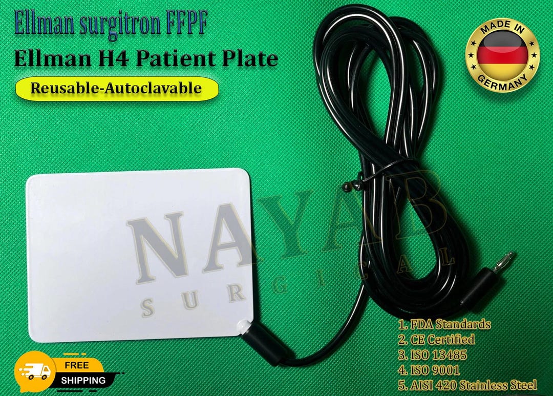 Ellman Surgitron FFPF / Ellman H4 Patient Plate CE Reusable - Etsy