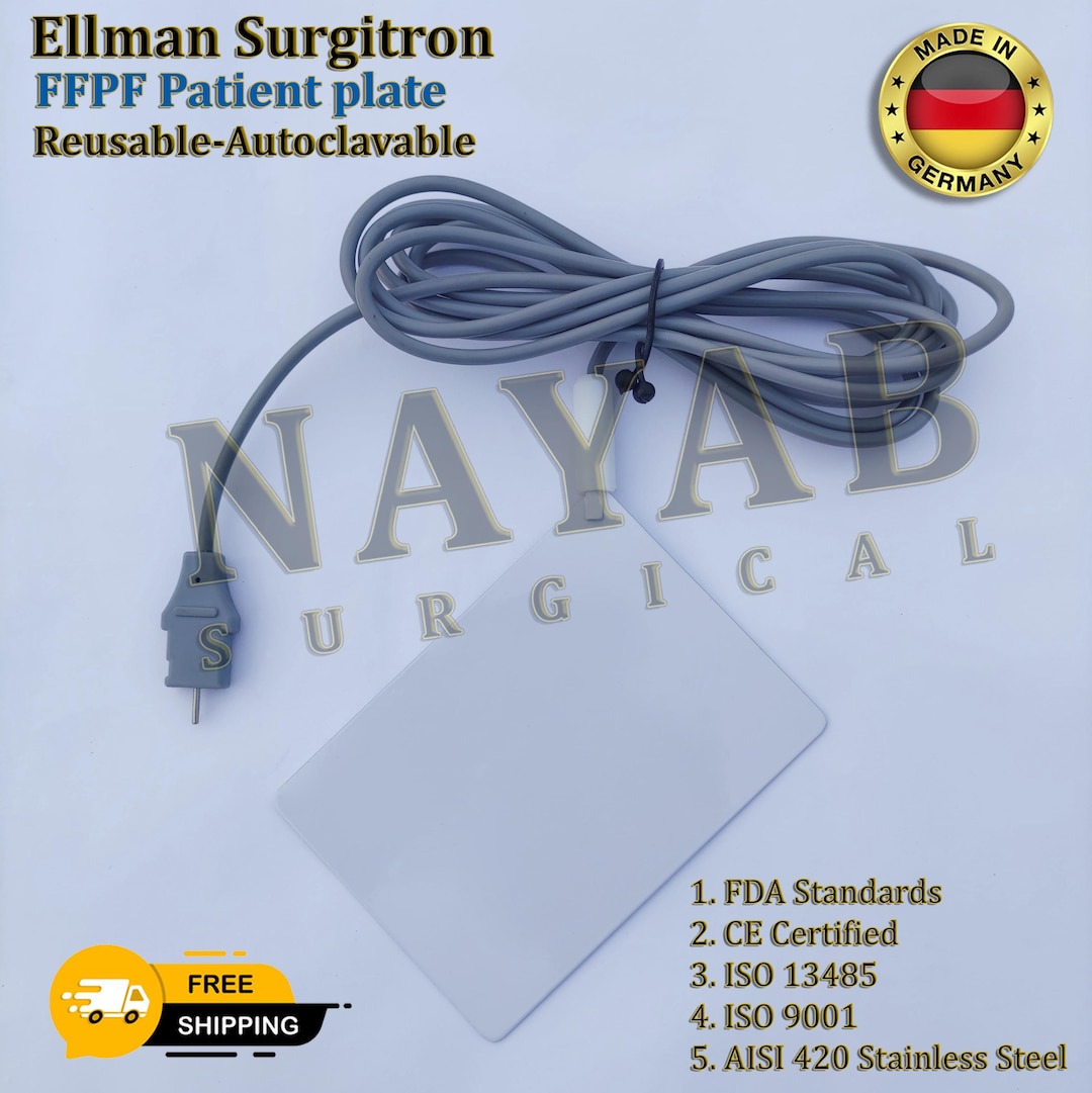 Ellman Surgitron H4 Grounding Patient Plate Reusable-valley Lab ...