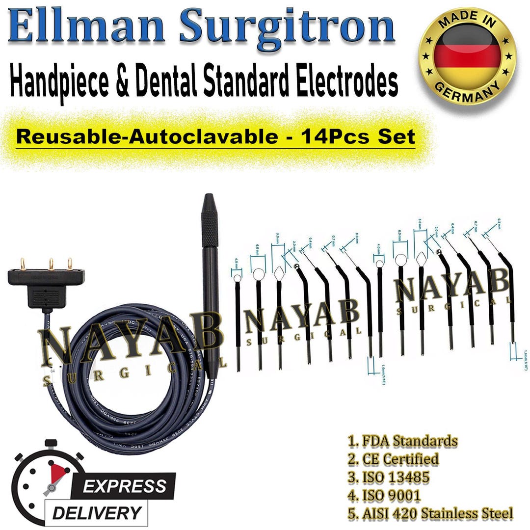 Ellman Surgitron EMC Dual Handpiece With Dental Standard Electrodes ...