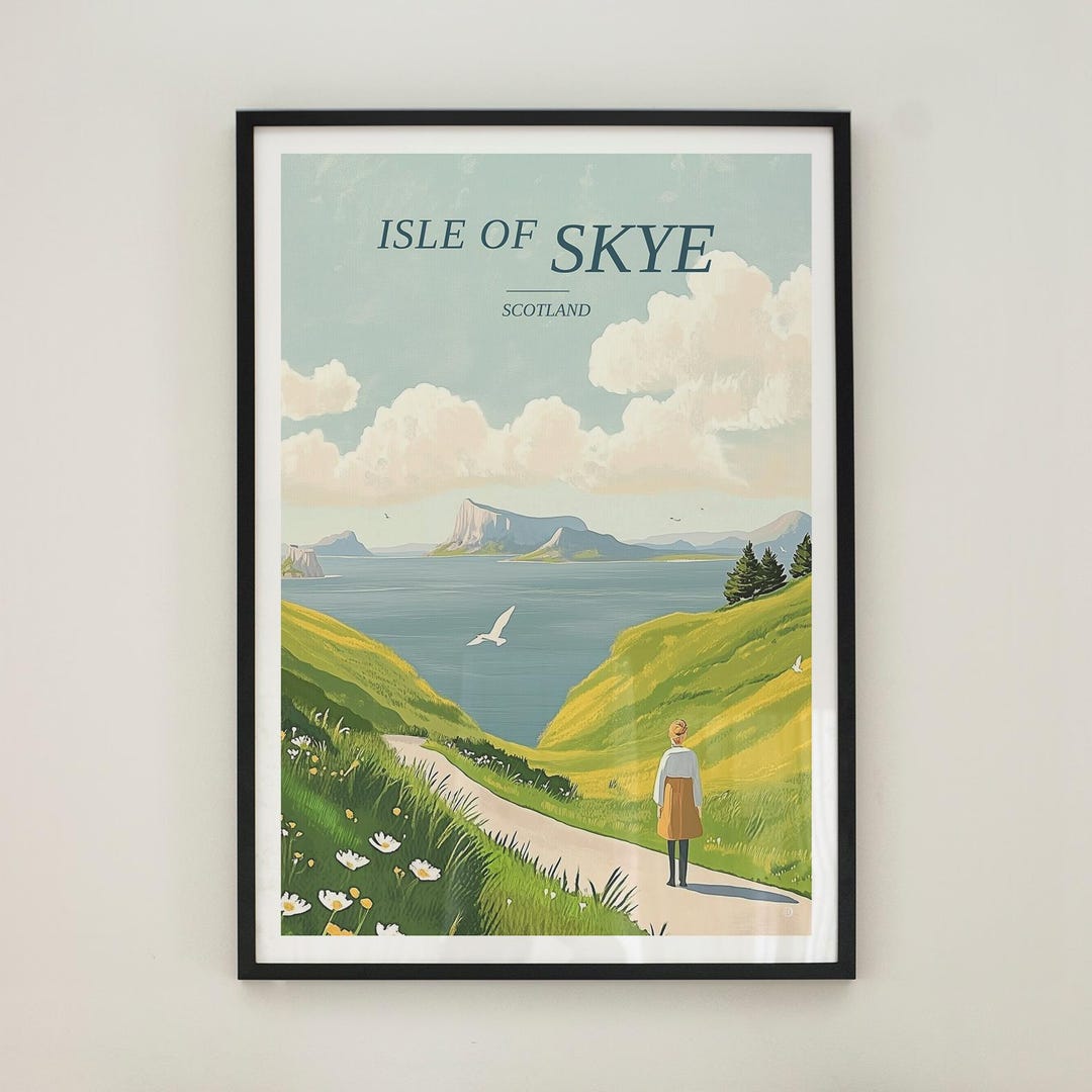 Isle of Skye Cliffside View Print | Dramatic Scotland Coastal Art ...