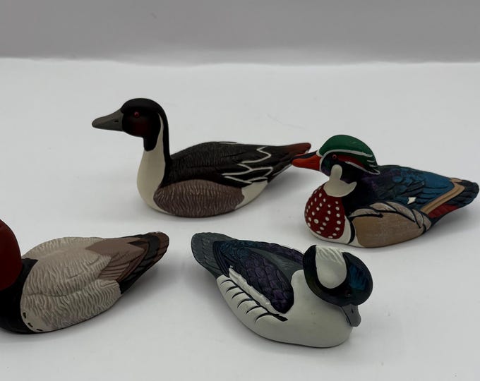 Vintage 1983 Avon Collector Duck Series Set of (4) 3.5L X 2.5 H - Etsy