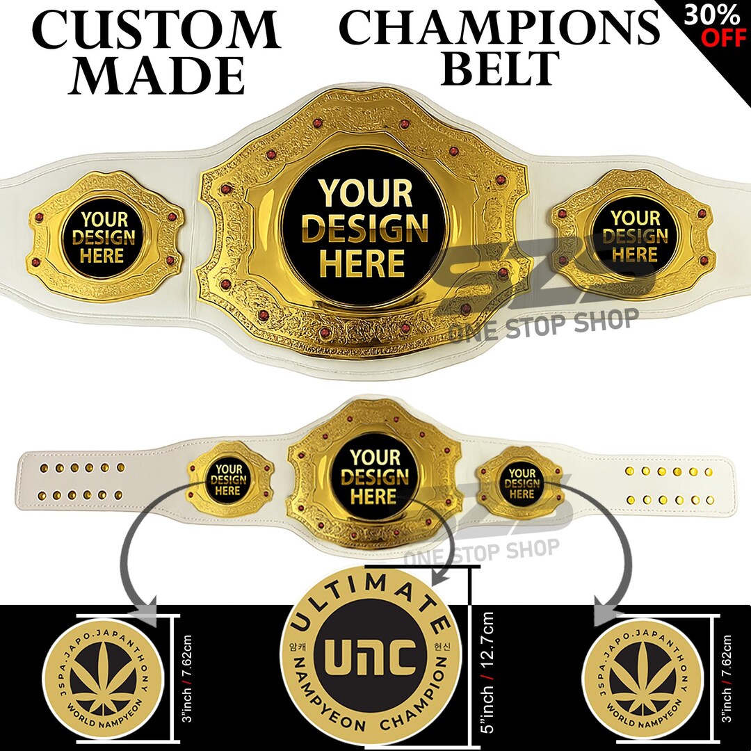Custom Championship Belt - Fully Custom Award Sports Events Title - UFC ...