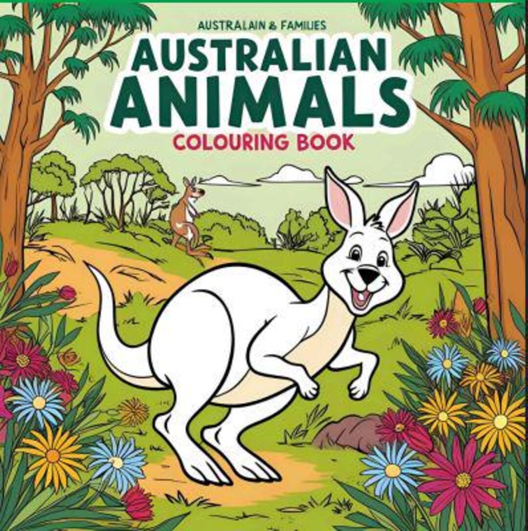 Kangaroos, Koalas, and More: an Australian Animal Coloring Book - Etsy