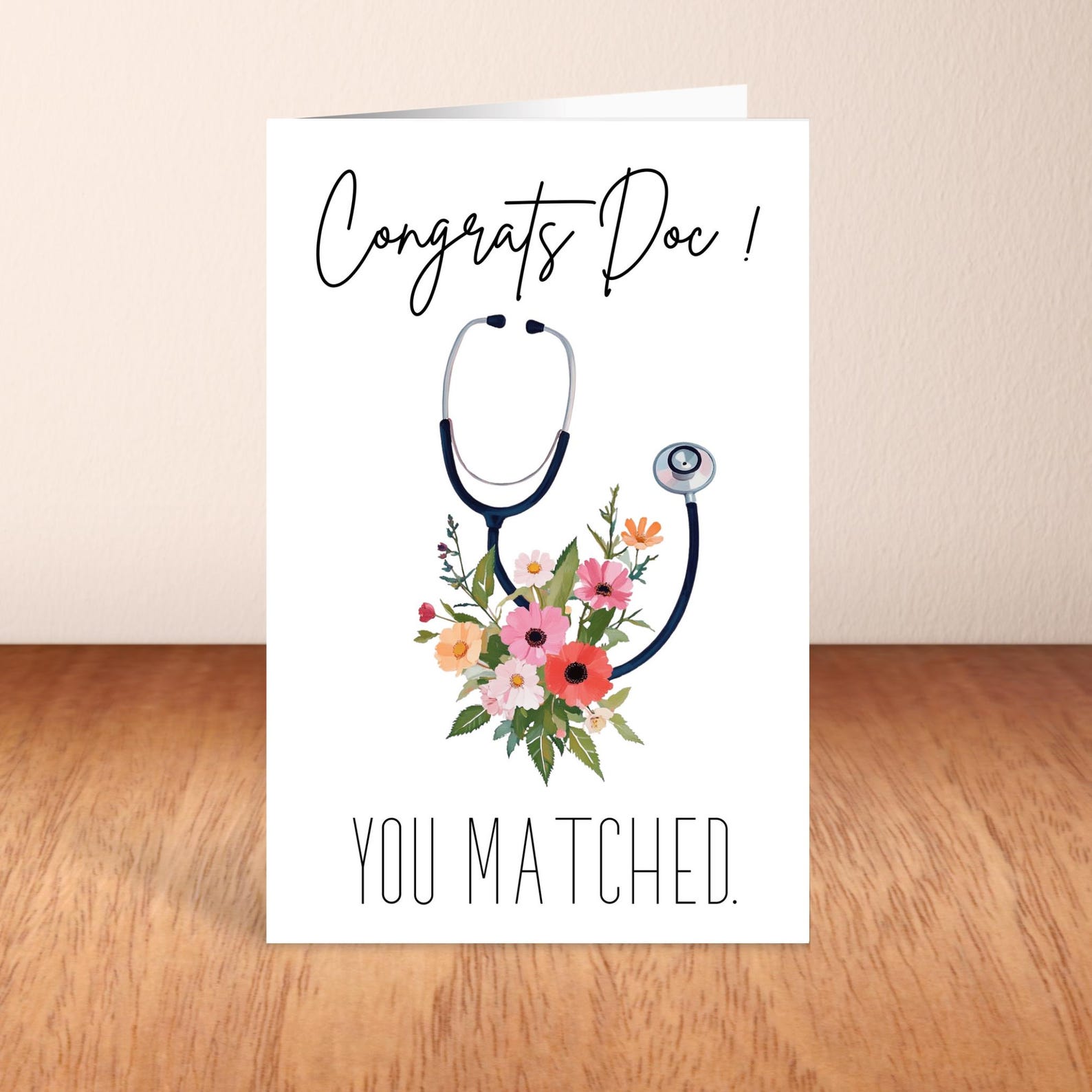 Residency Match Congratulations Card: Doctor Gift (printable Download ...