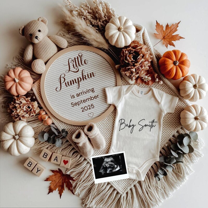 October Baby Announcement - Etsy