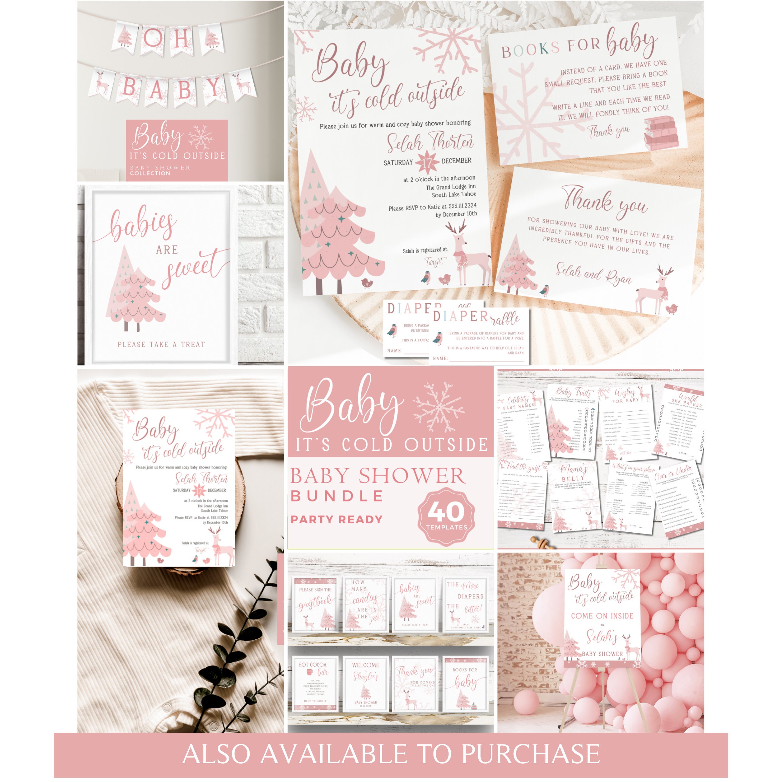 Baby It's Cold Baby Shower Games, Winter Baby Shower, December Baby ...