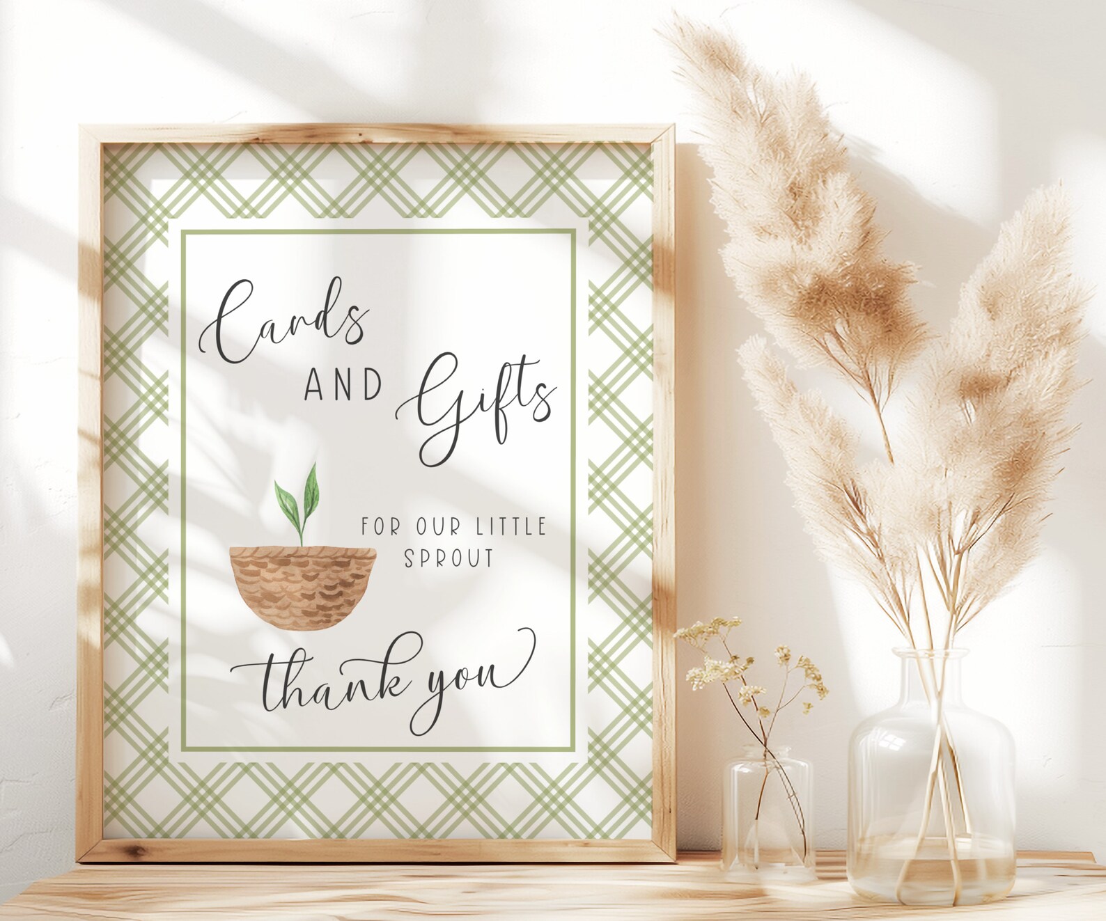 Little Sprout Baby Shower Signs, Locally Grown, Baby Shower Bundle ...