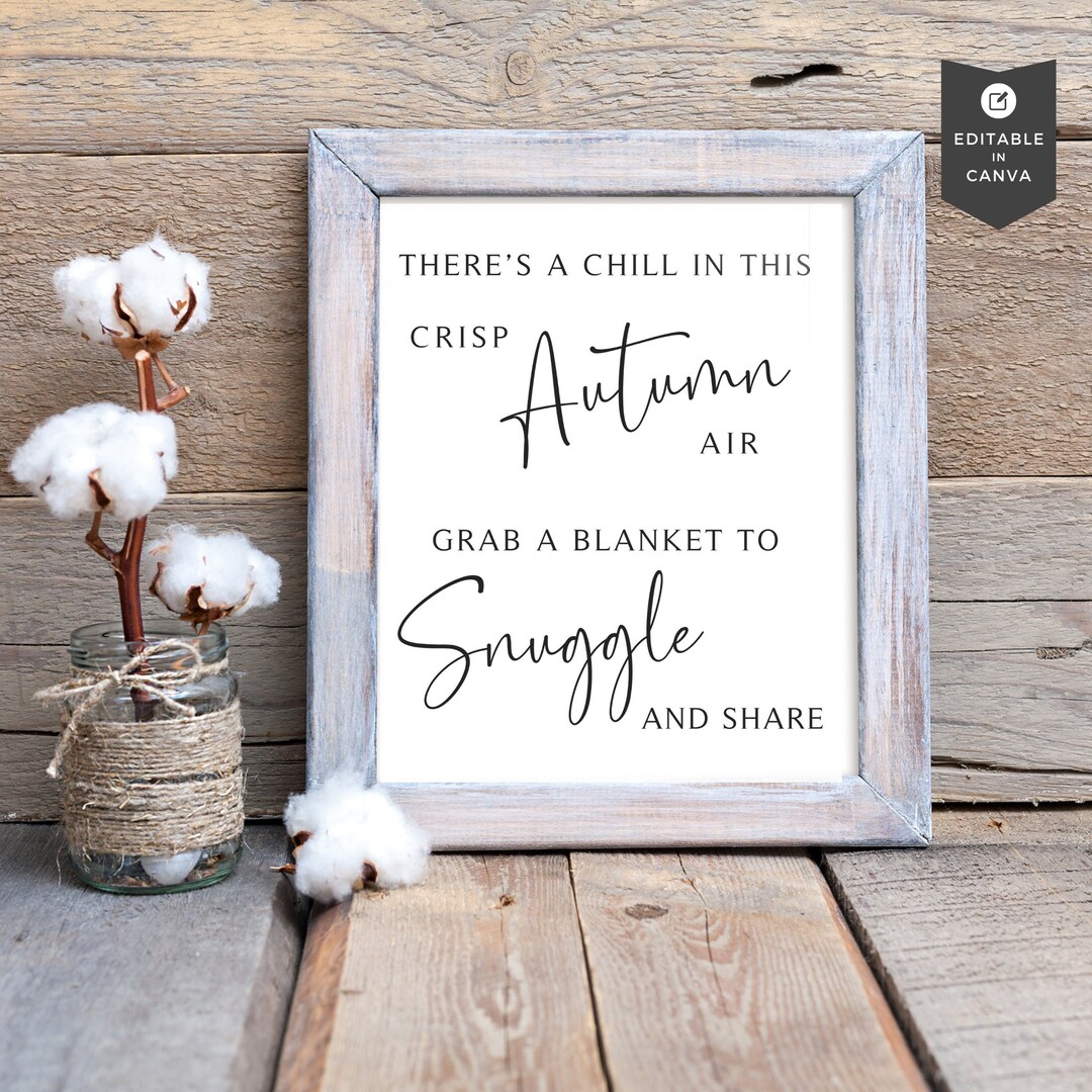 Wedding Blanket Sign Printable, Grab a Blanket, to Have and to Hold in ...