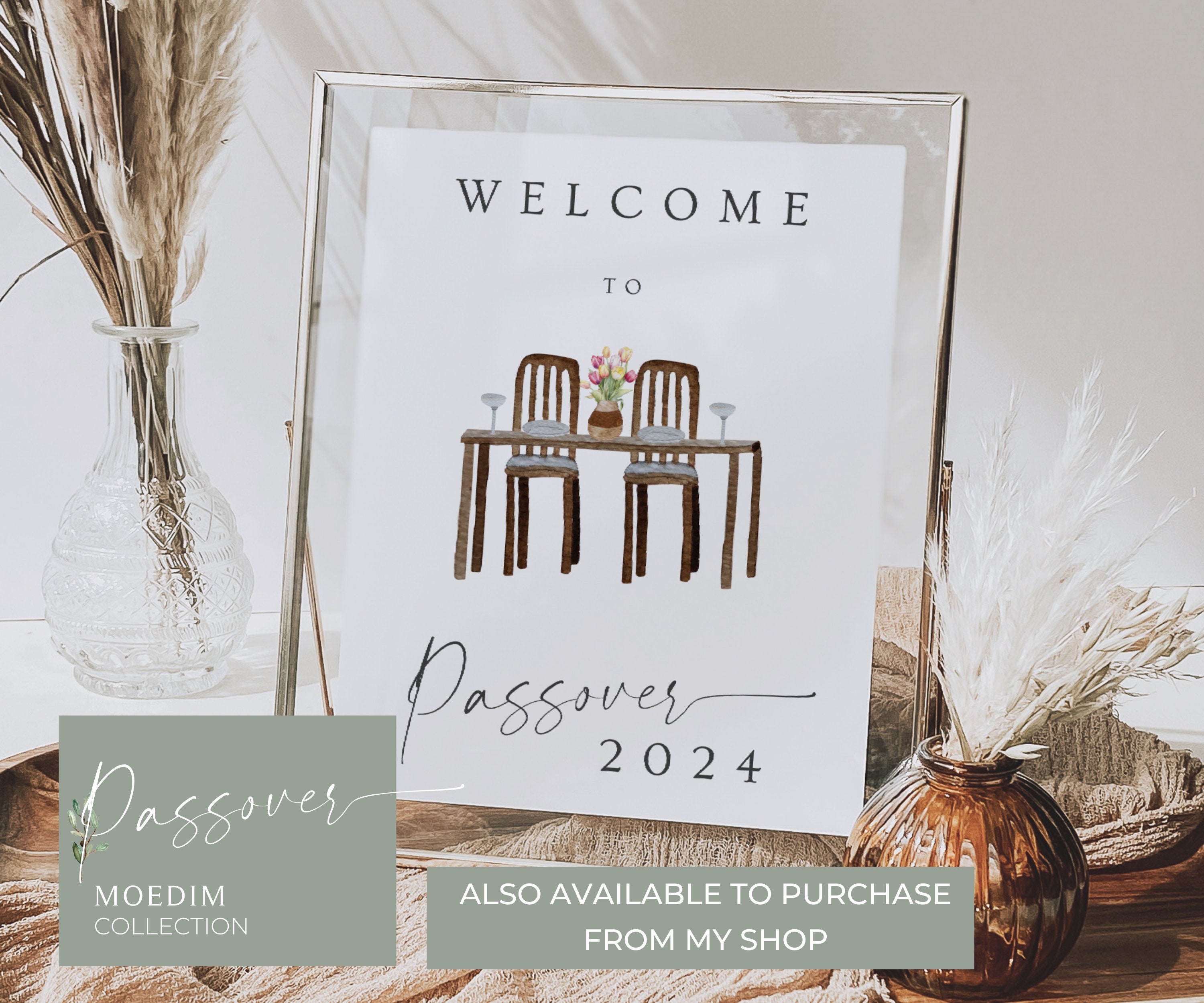 Messianic Passover Seder Invitation Messianic Passover Invitation Canva Template 5x7 Size