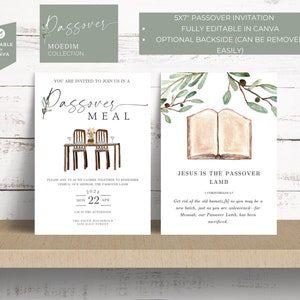 MESSIANIC Passover Seder Invitation MESSIANIC, Passover Invitation ...
