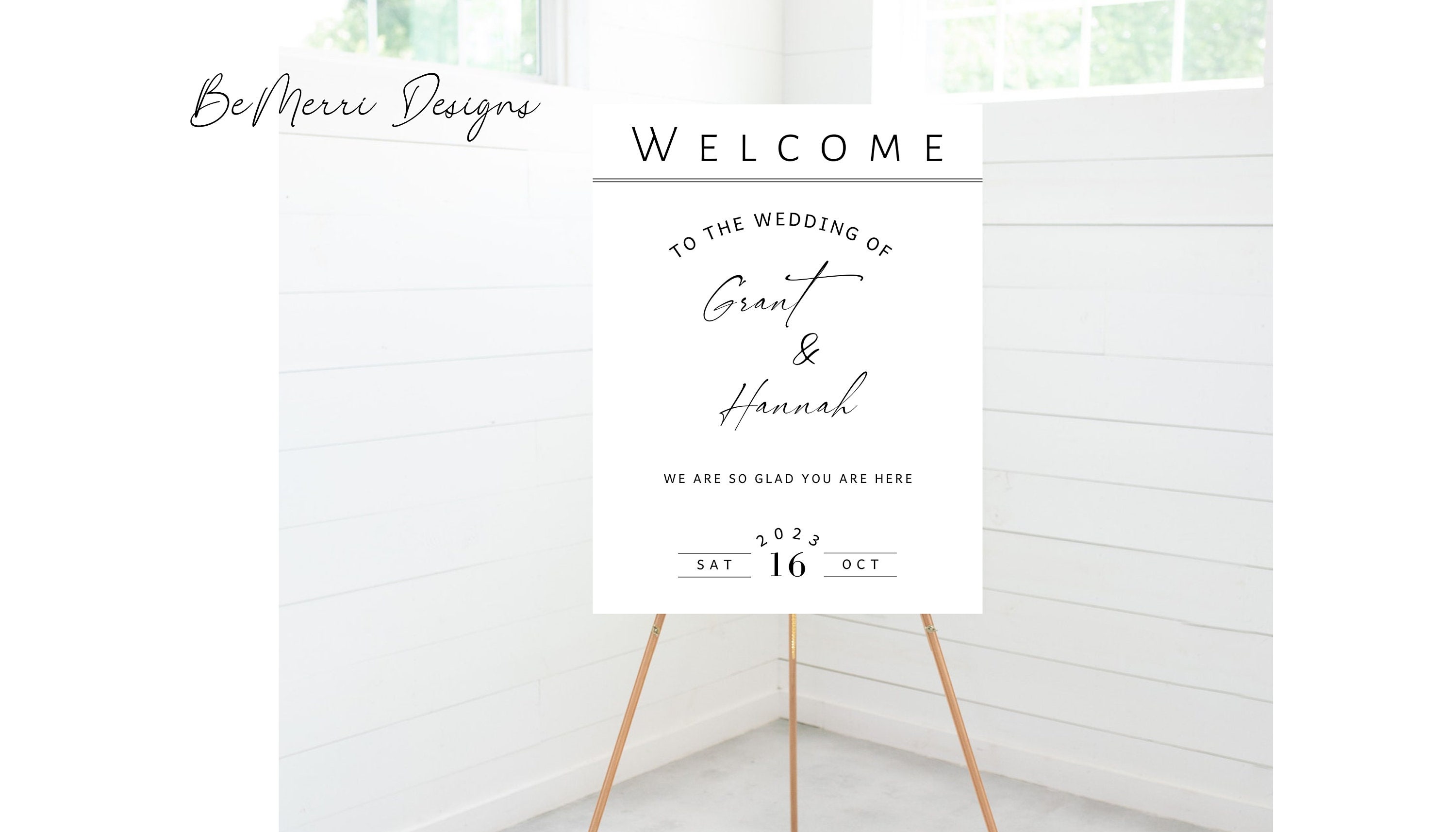 NEUTRAL Welcome to Our Wedding Sign Template Editable Wedding Sign BOHO ...