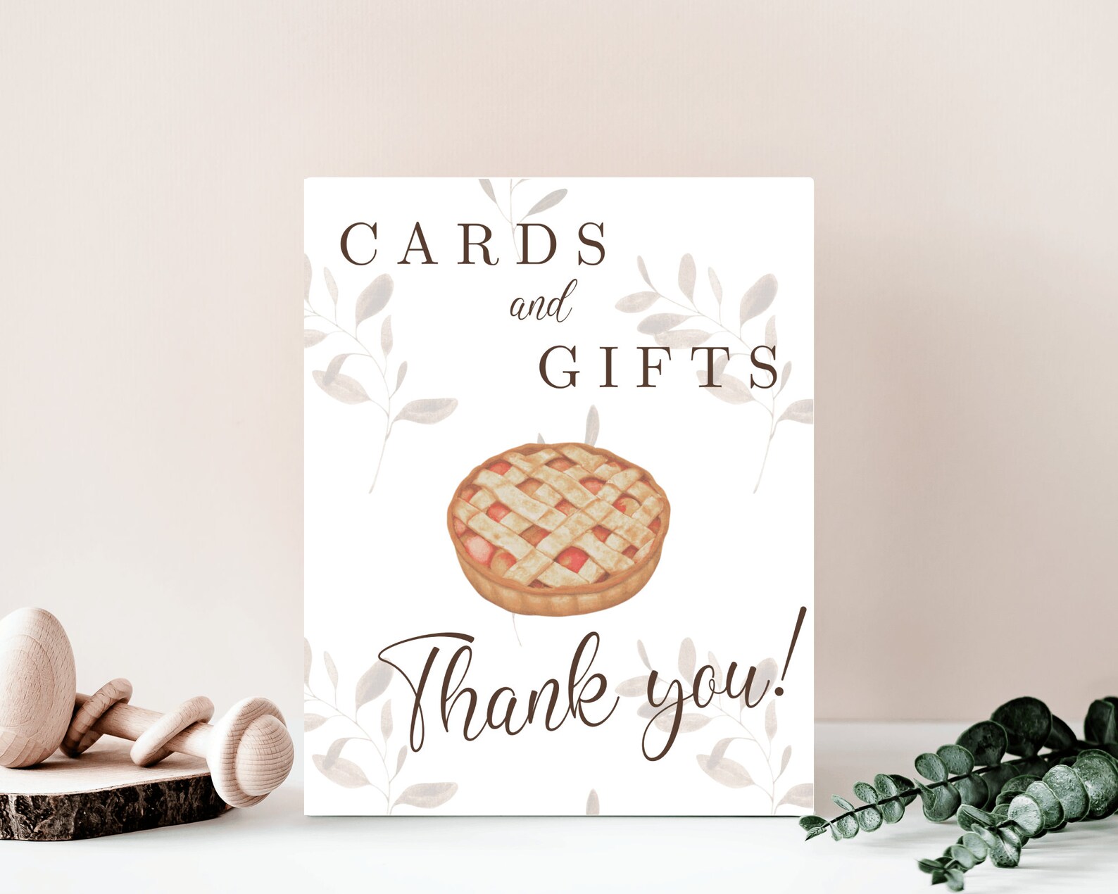 Pie Themed Baby Shower Signs, Cutie Pie Shower, Fall Baby Shower Sign ...