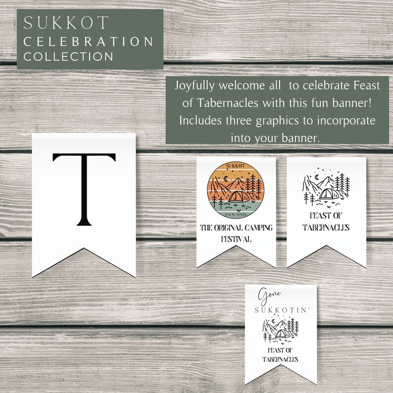 Feast of Tabernacles Banner, Happy Sukkot Banner, Feast of Booths Sign ...
