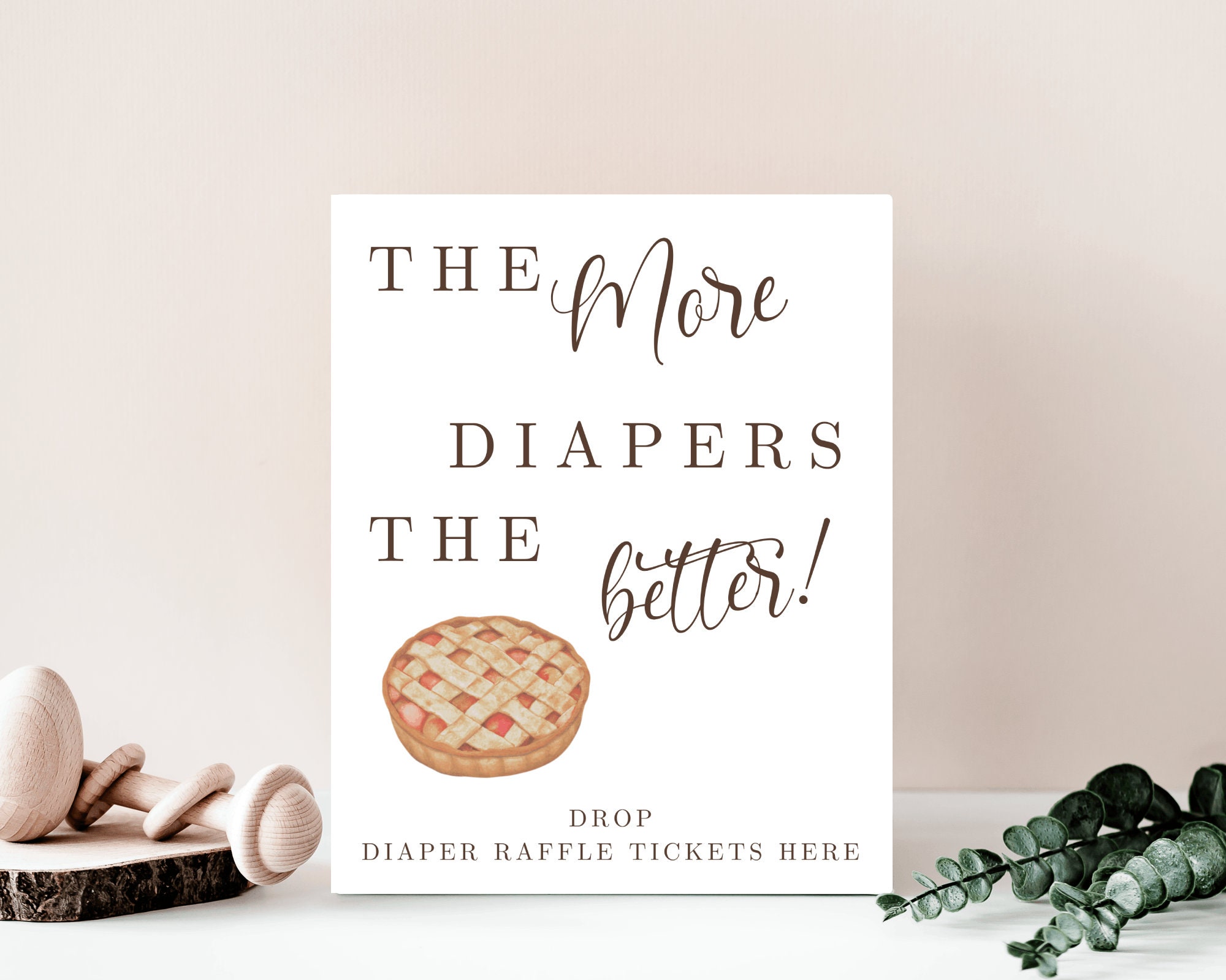 Pie Themed Baby Shower Signs Cutie Pie Shower Fall Baby - Etsy