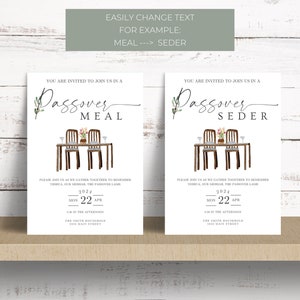 MESSIANIC Passover Seder Invitation MESSIANIC, Passover Invitation ...