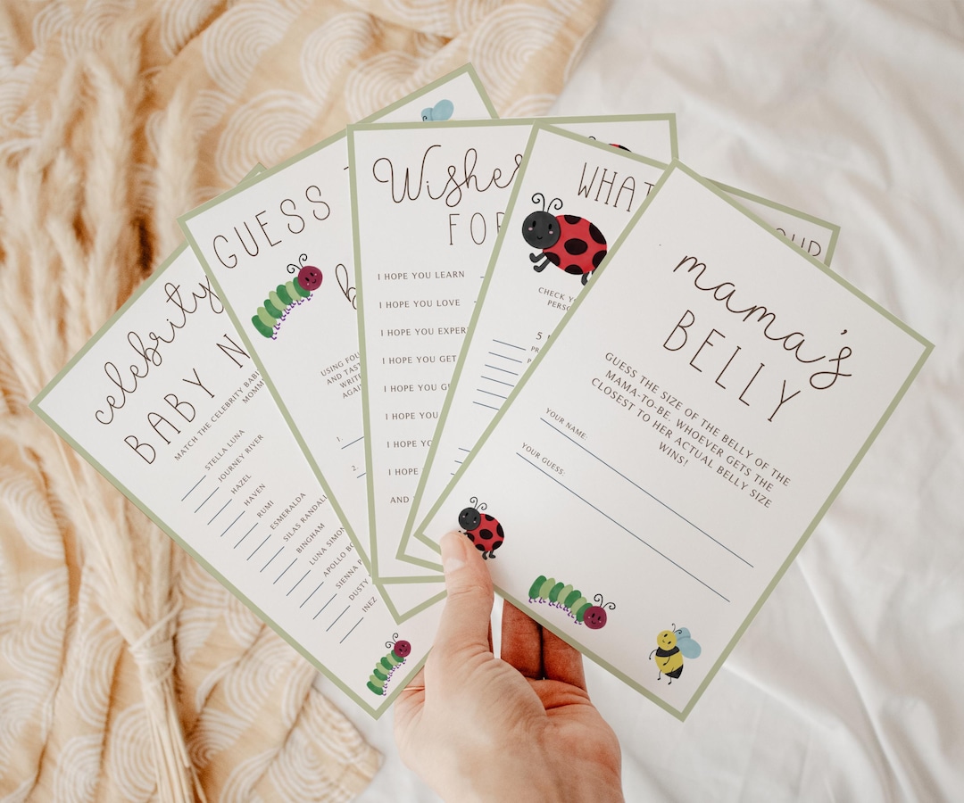 Love Bug Baby Shower Games, Insect Shower Games, Fun Baby Shower Games ...