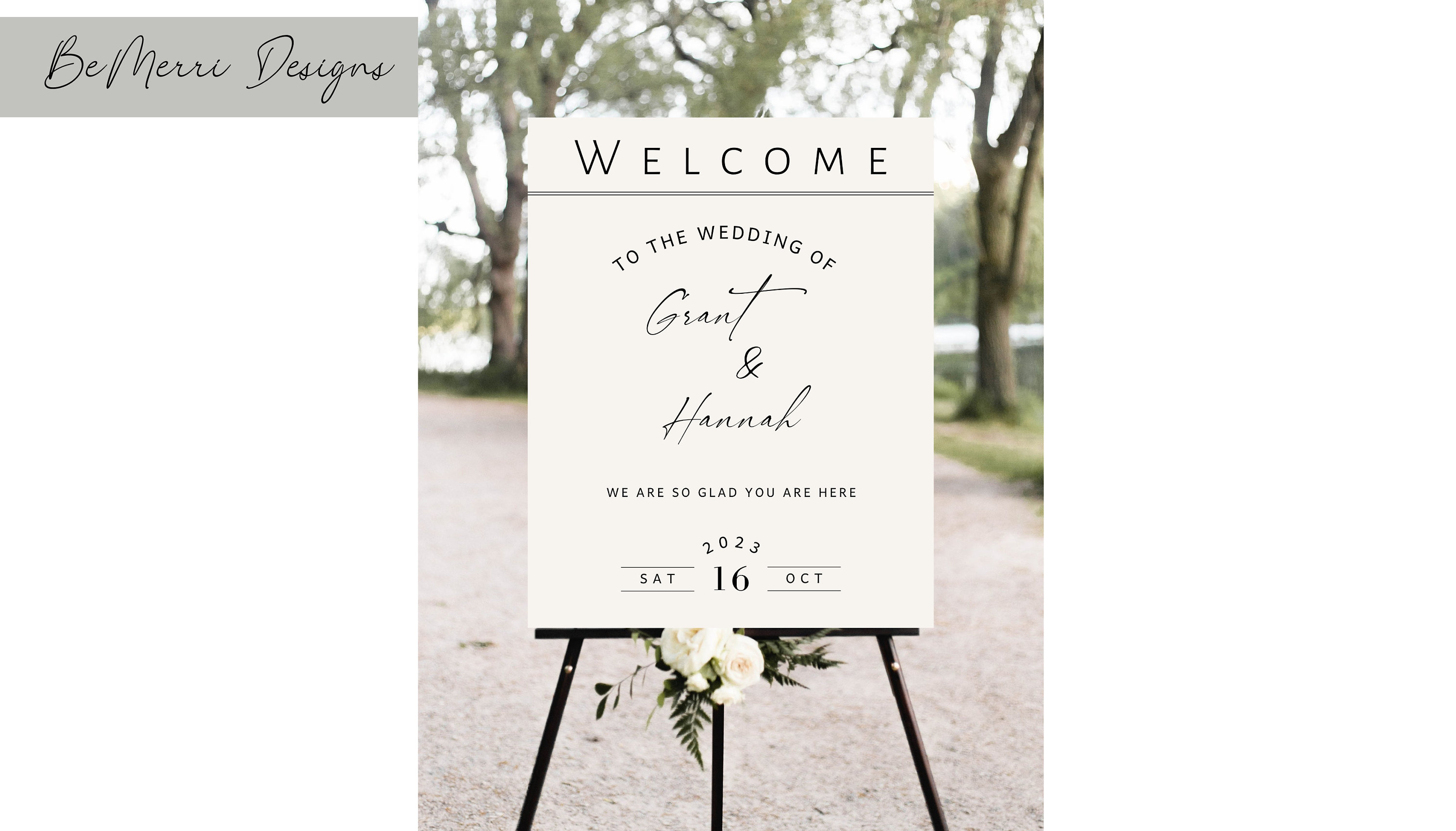 NEUTRAL Welcome to Our Wedding Sign Template Editable Wedding Sign BOHO ...