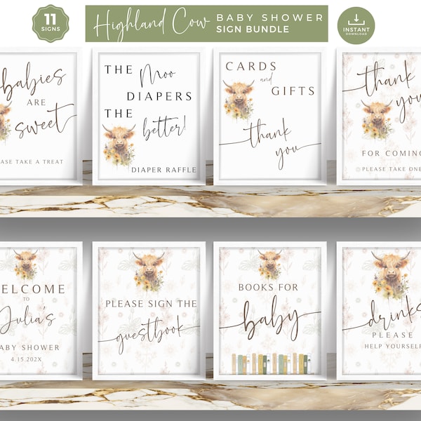 Cow Baby Shower Signs - Etsy