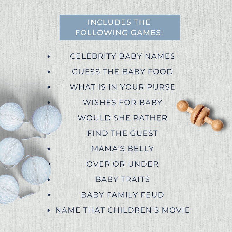 Cloud Nine Baby Shower Game. Boy Baby Bundle. Cloud 9 Shower. Fun Baby ...