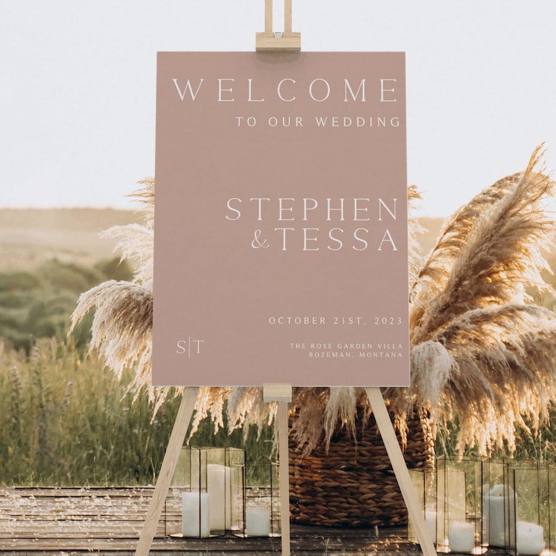 Elegant Wedding Sign - Etsy