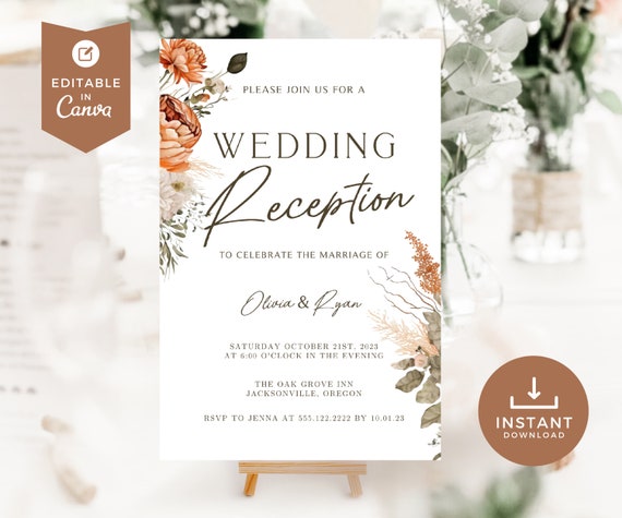 Wedding Reception Only Wording Examples