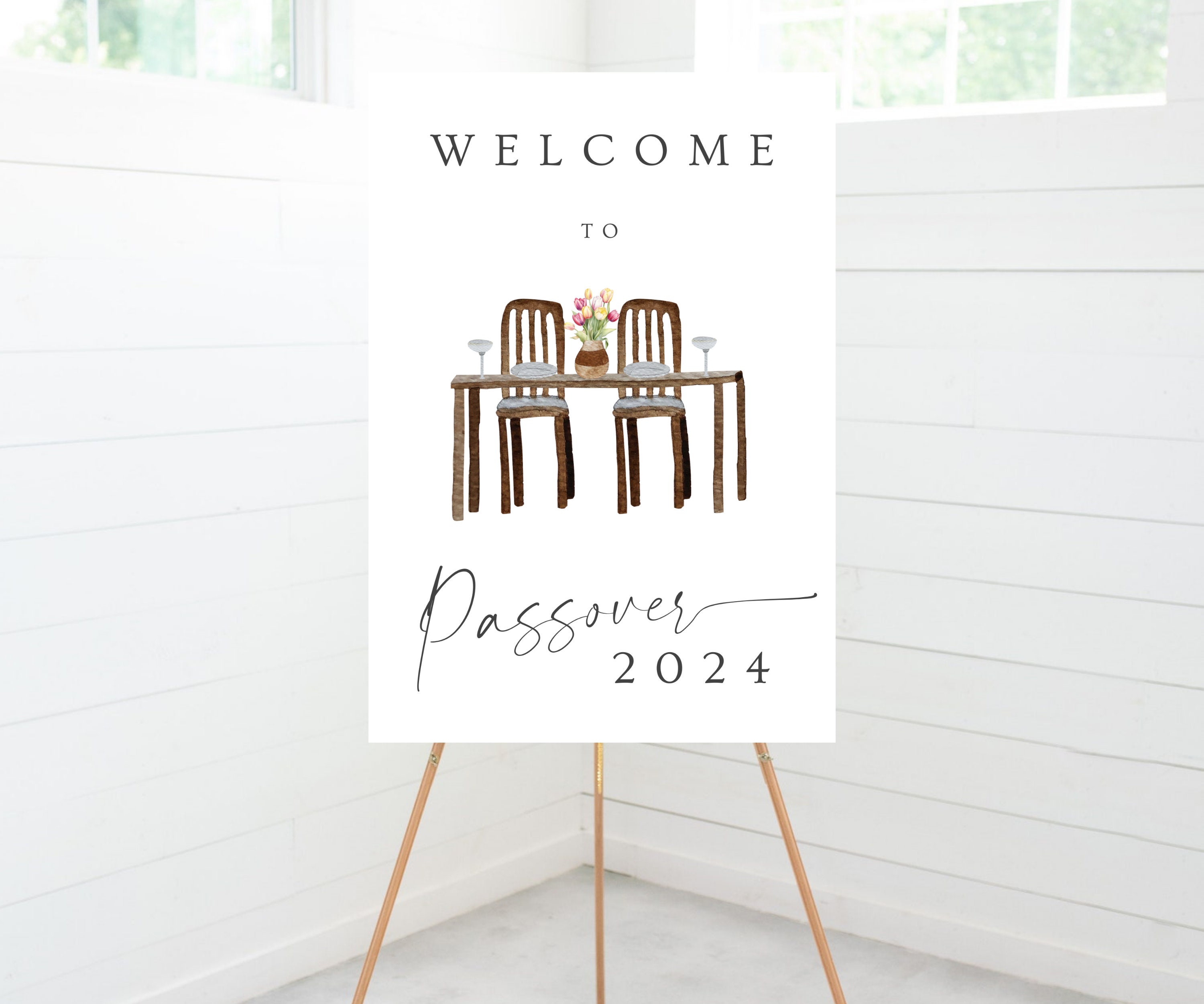 Passover Welcome Sign, Pesach Sign, Passover Table Decor, Passover ...