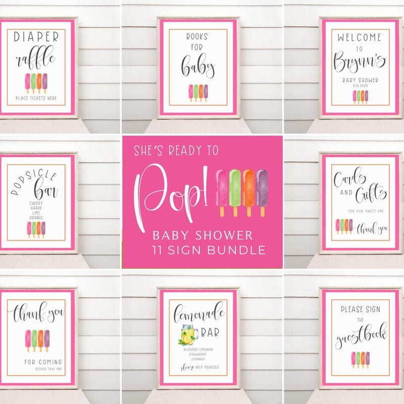 Popsicle Baby Shower - Etsy