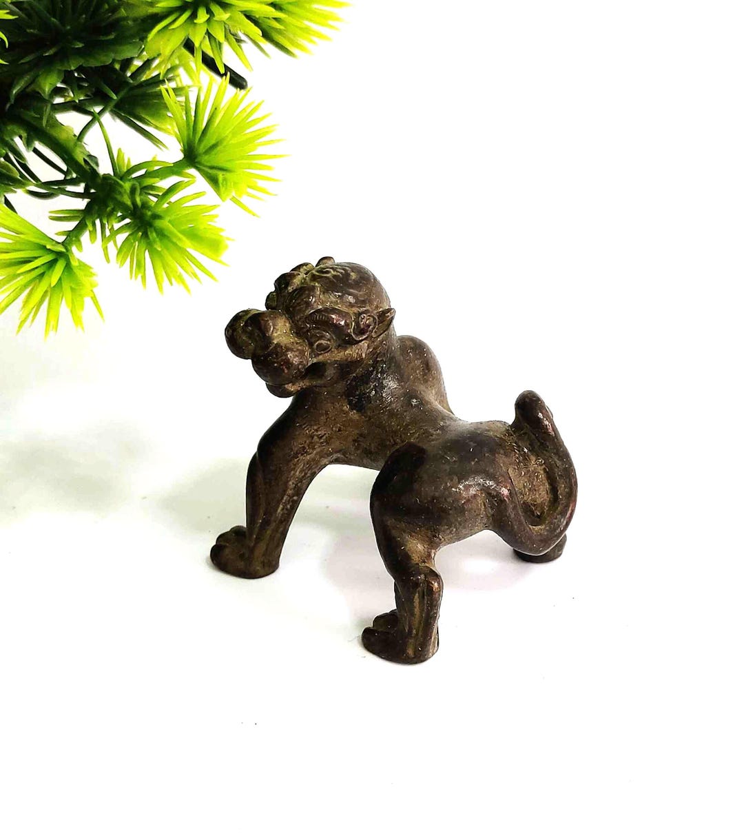 Vintage Bronze Carved Pixiu Tea Pet Statue. Home Decoration, Cutlery ...