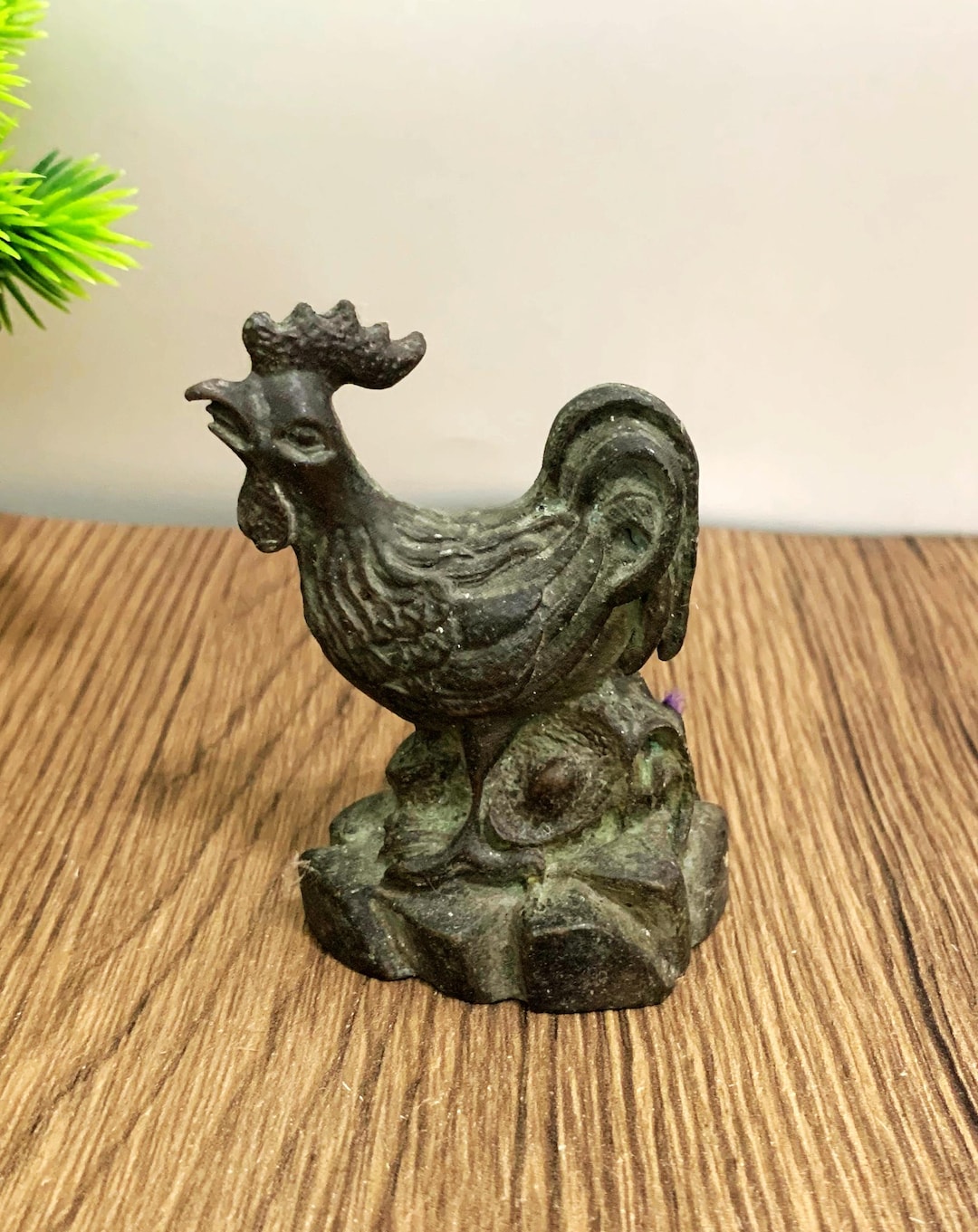 Vintage Bronze Carved Rooster Statue – Home Decoration - Etsy