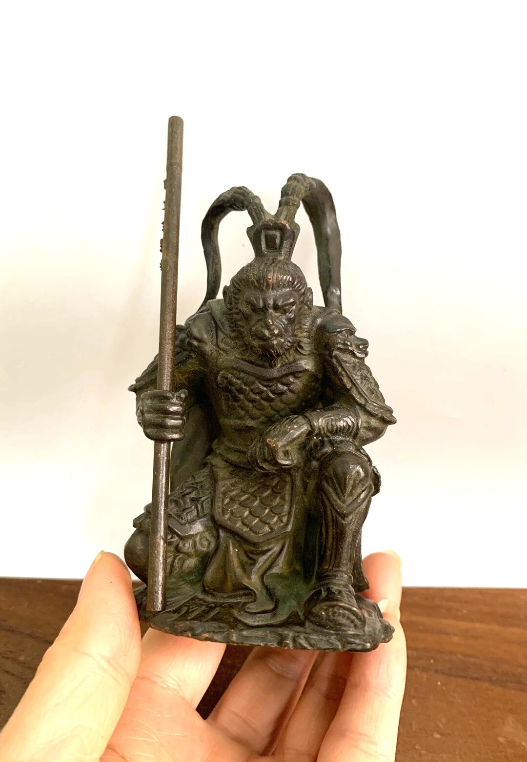 Vintage Bronze Carved Sun Wukong Statue. Baubles Ornaments - Etsy