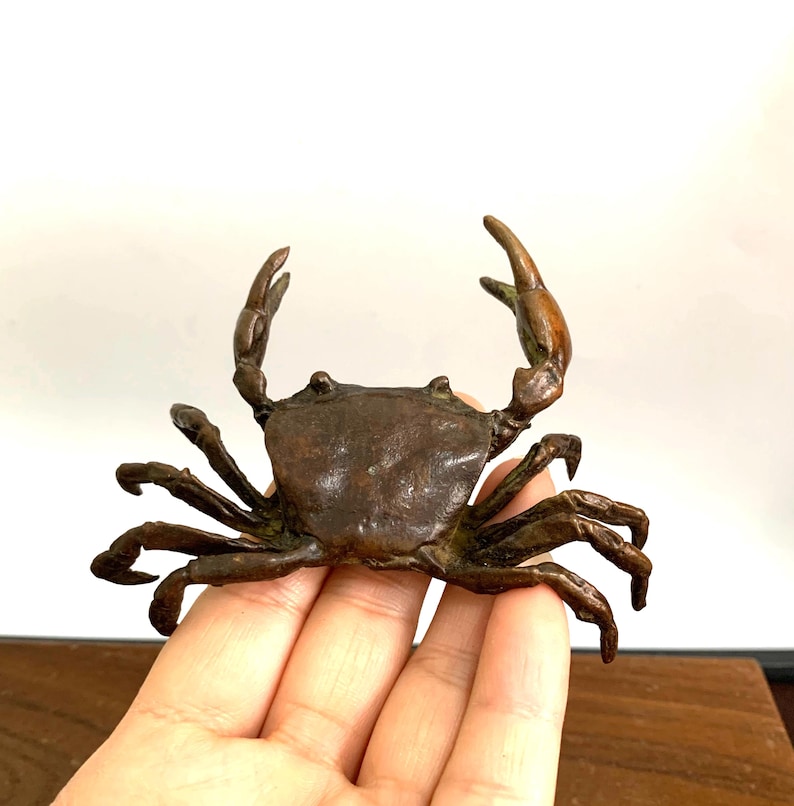 Vintage Bronze Carved Crab Statue. Baubles Ornaments - Etsy