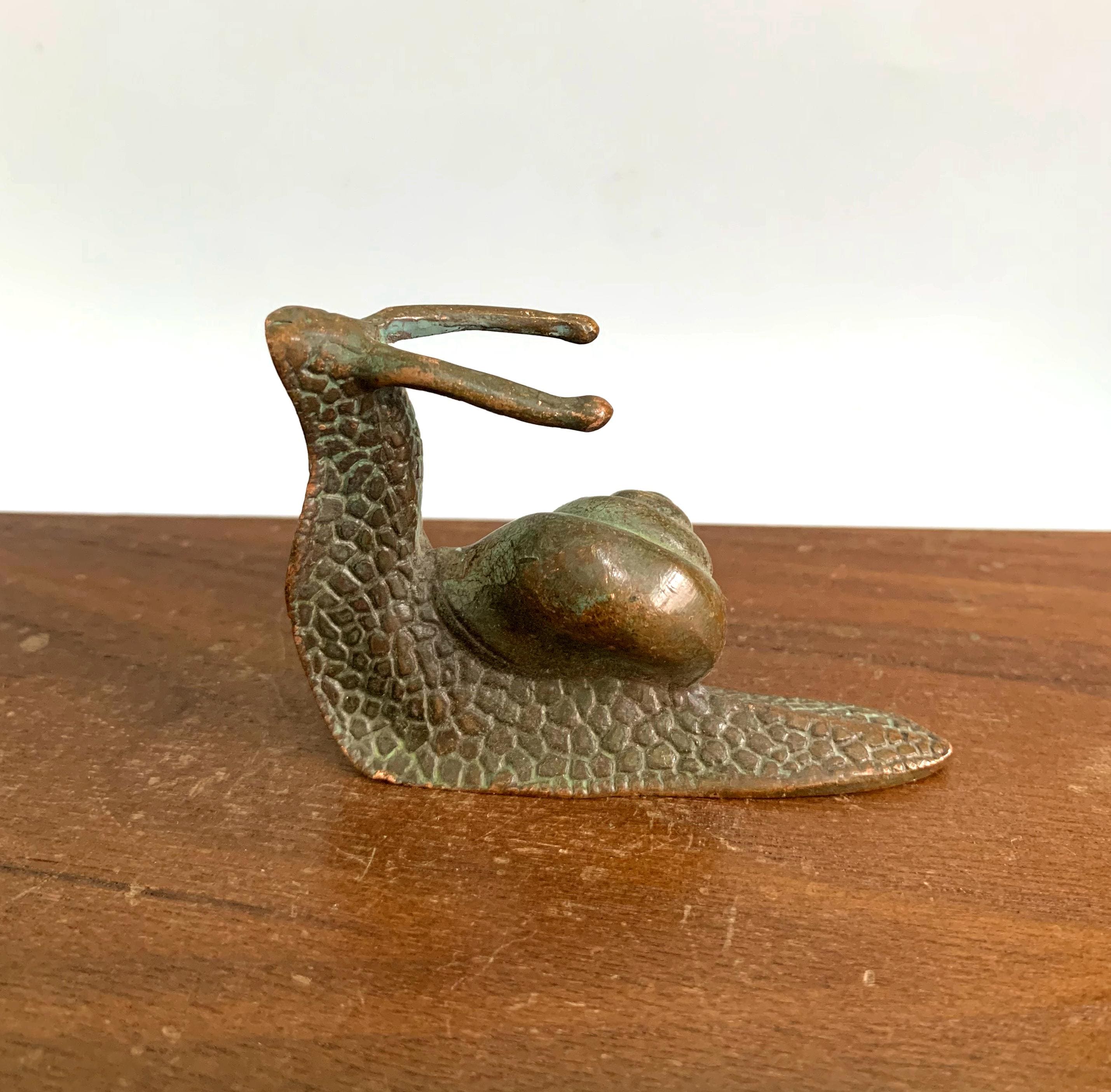 Solid Bronze Carved Snails Statue. Home Decoration, Feng Shui Statue - Etsy
