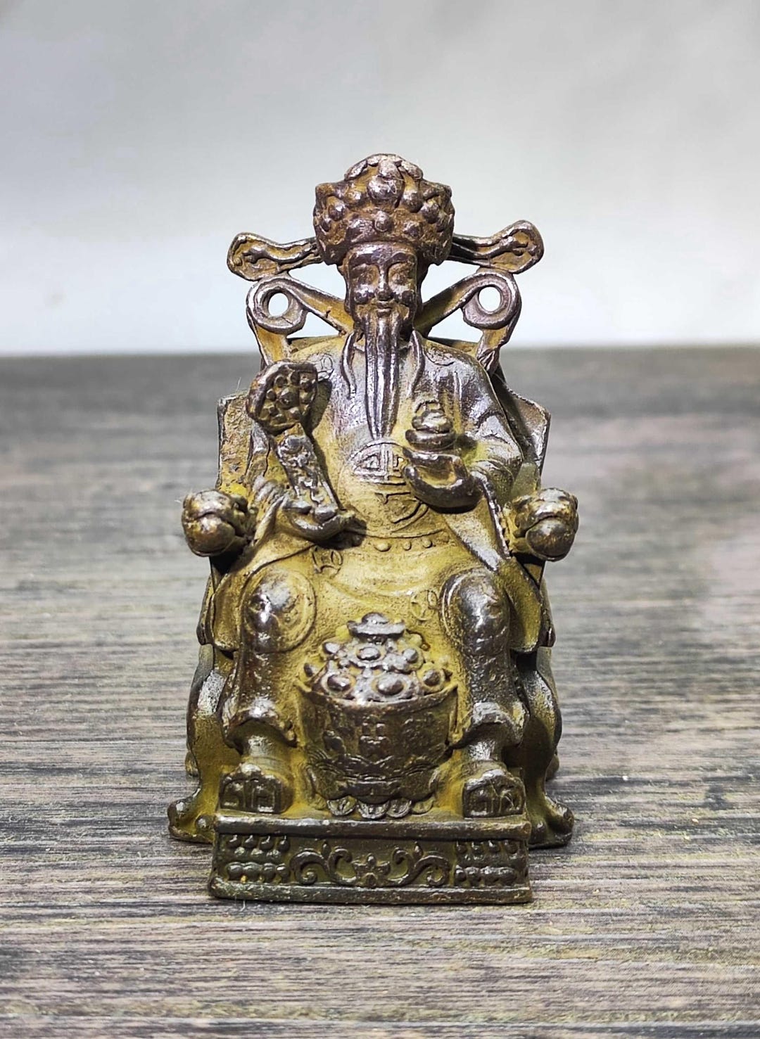 Solid Bronze Carved God of Wealth Tea Pet Statue – Home Decoration - Etsy