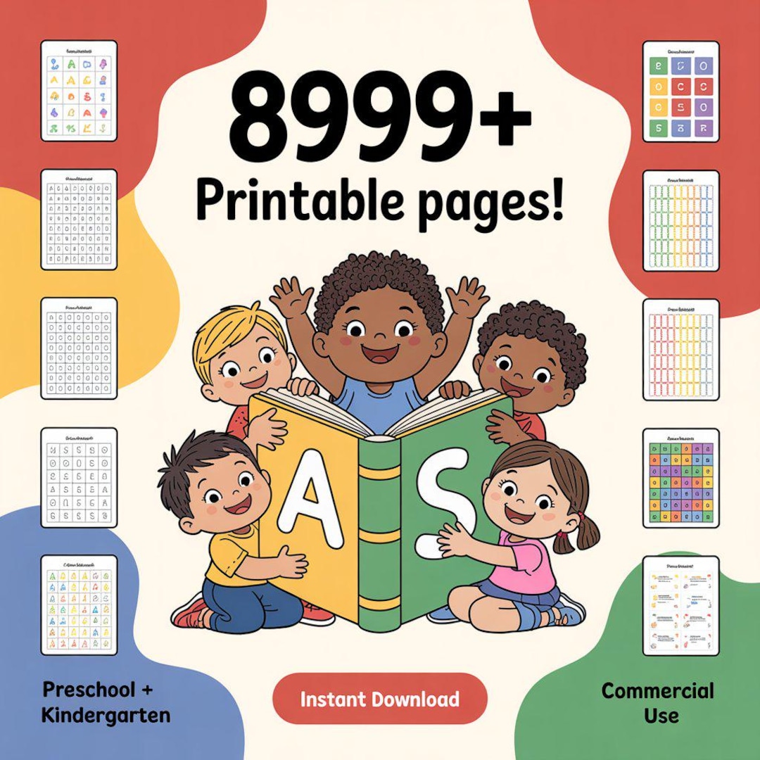 8999+ Printable Kids Worksheets | Preschool & Kindergarten Activities ...