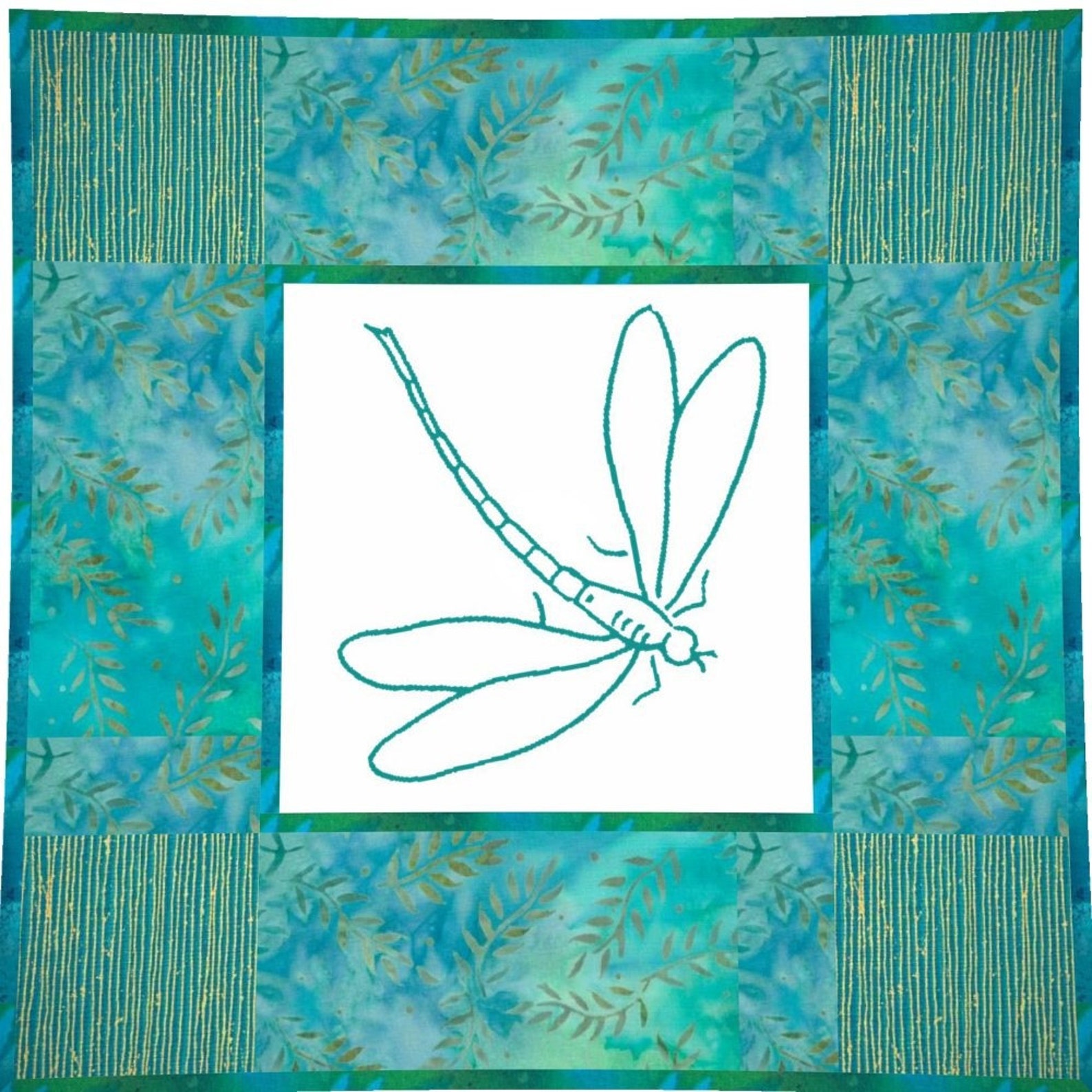 DARING DRAGONFLY - Hand Embroidery E-pattern Printable Download Pdf Diy ...
