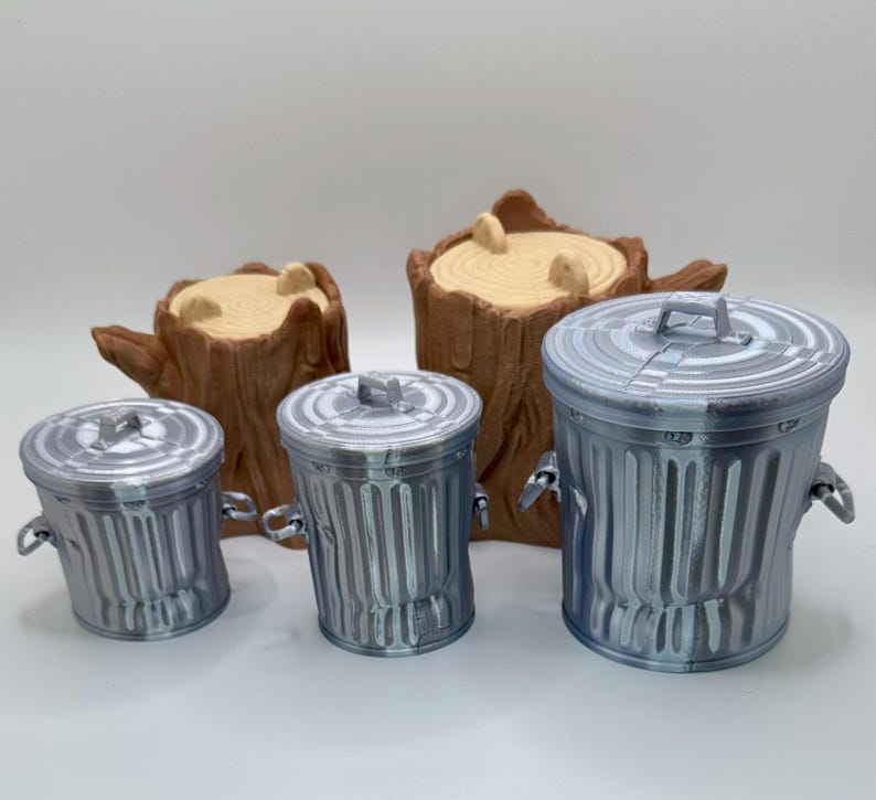 Adorable Trash Can or Tree Stump Raccoon Possum Fox Skunk Articulating ...