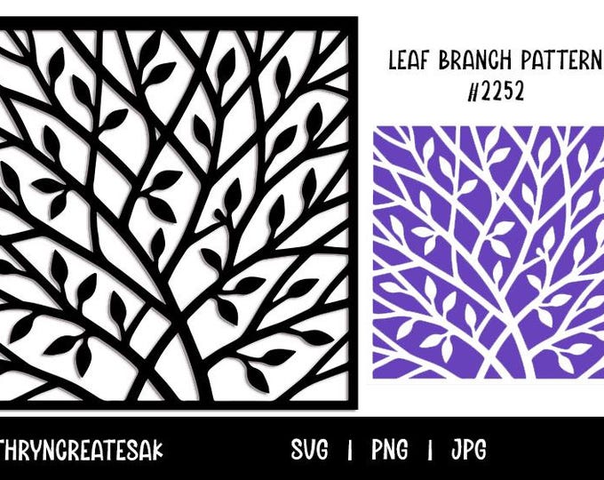 Leaves Seamless Pattern SVG - Leaf Pattern SVG - Foliage Pattern for ...