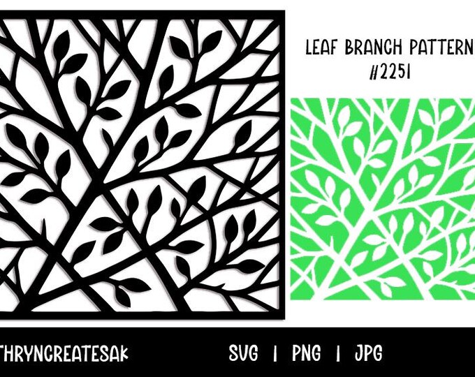 Leaves Seamless Pattern SVG - Leaf Pattern SVG - Foliage Pattern for ...