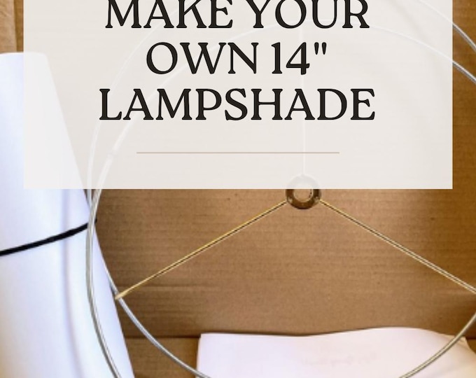 FREE SHIPPING DIY Drum Lampshade Kit 14” Make Your Own Lamp Shade ...