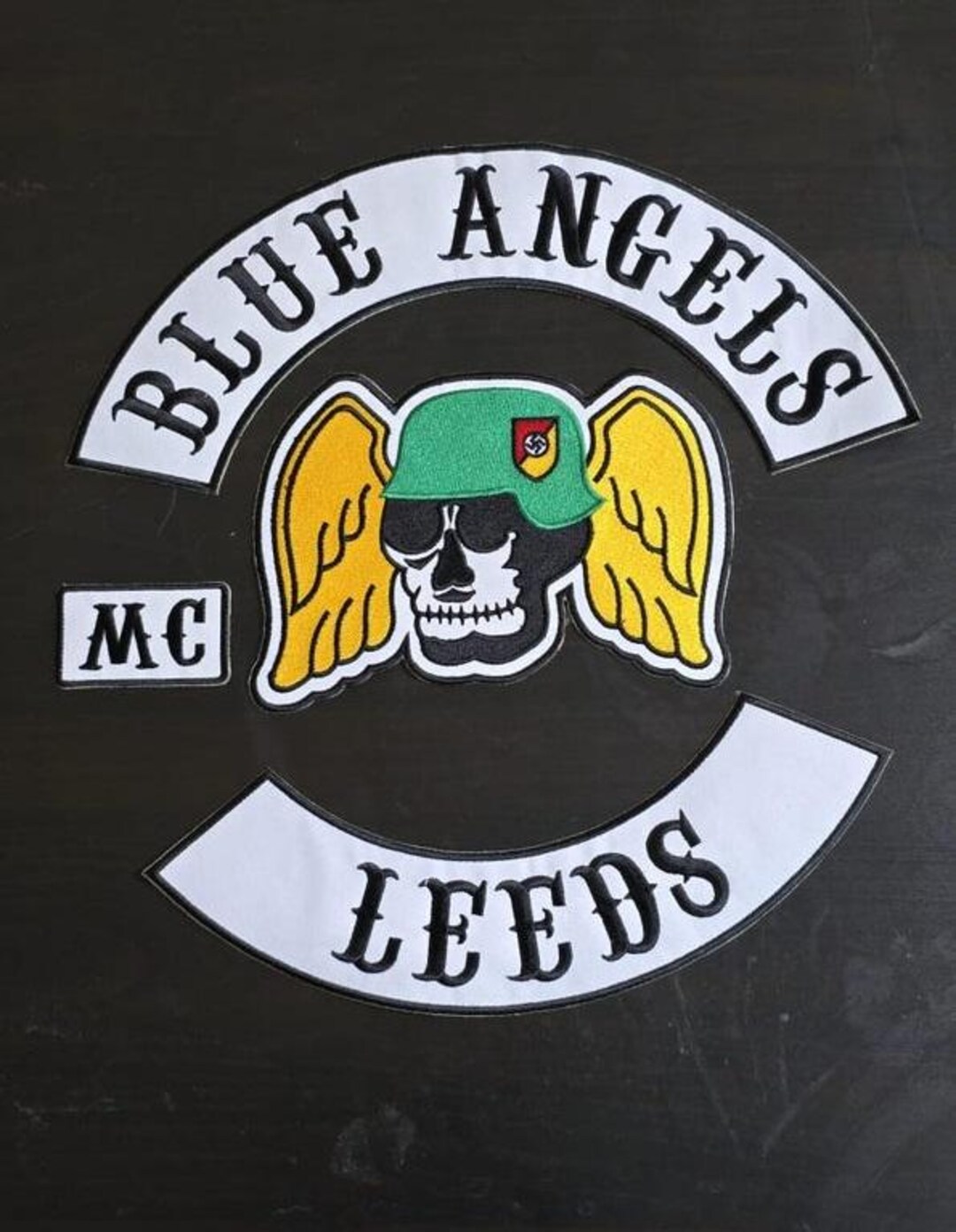 Blue Angels MC Leeds Patch Set – Iron-on Embroidered Motorcycle Club ...
