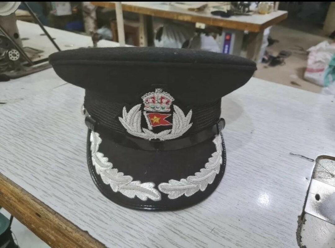 Titanic Captain Smith Visor Cap Replica – White Star Line Hat ...