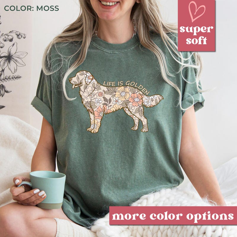 Golden Retriever Shirts - Etsy