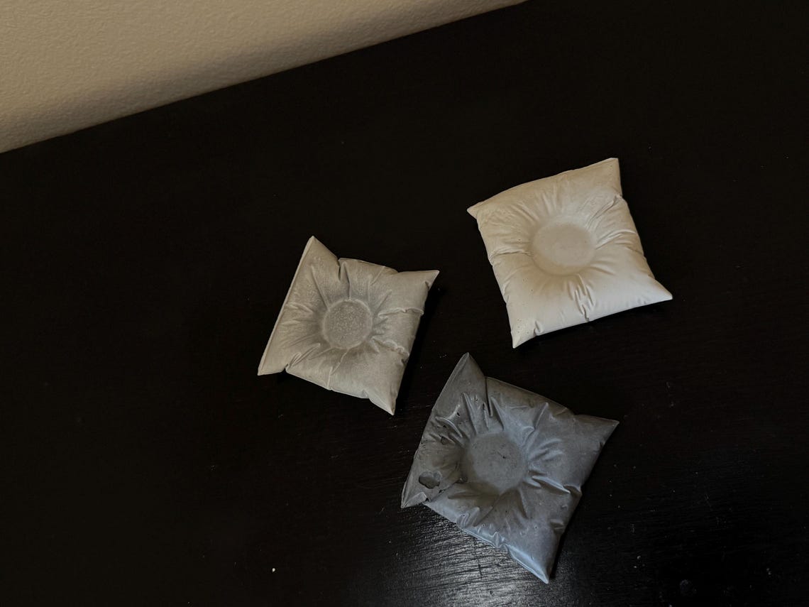 Concrete Pillow Candle Holder: Tealight Jewelry Display - Etsy