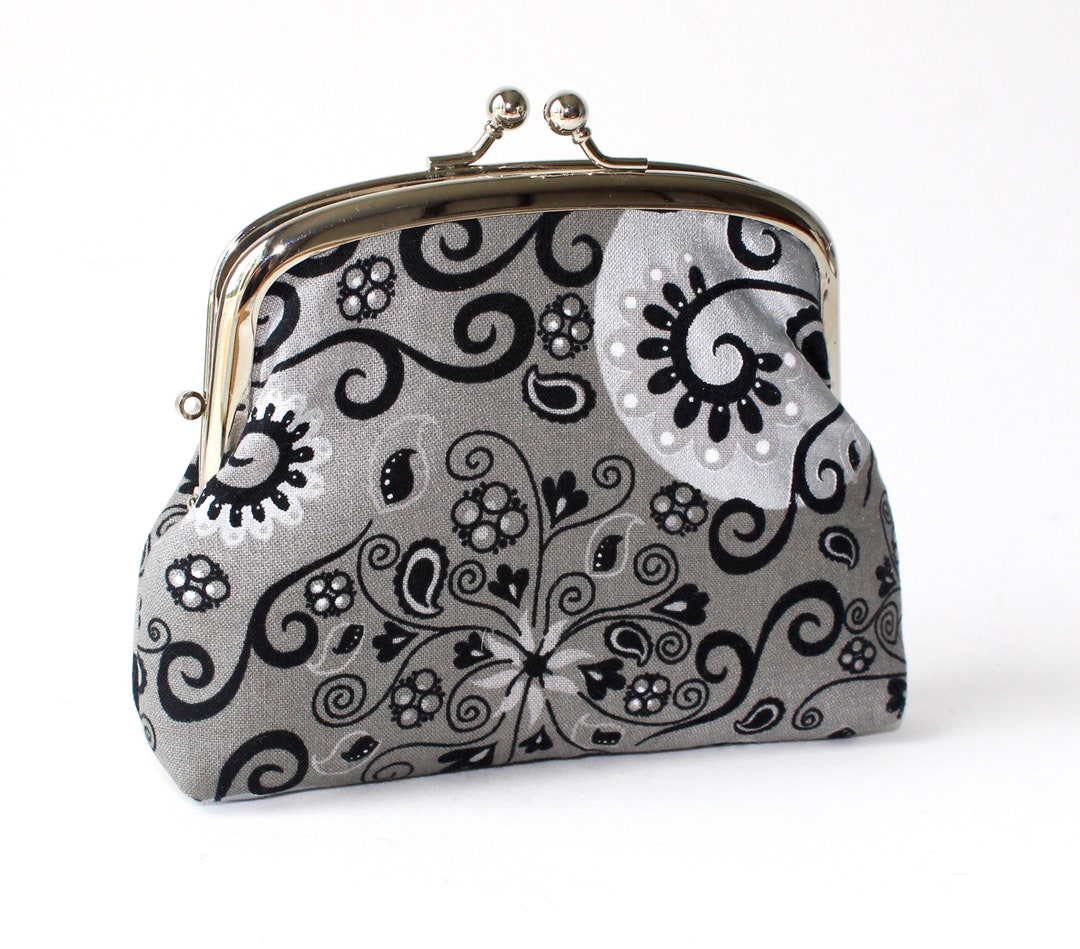 Double Frame Purse. 3 Compartment Coin Purse. Coin Purse With 3 ...